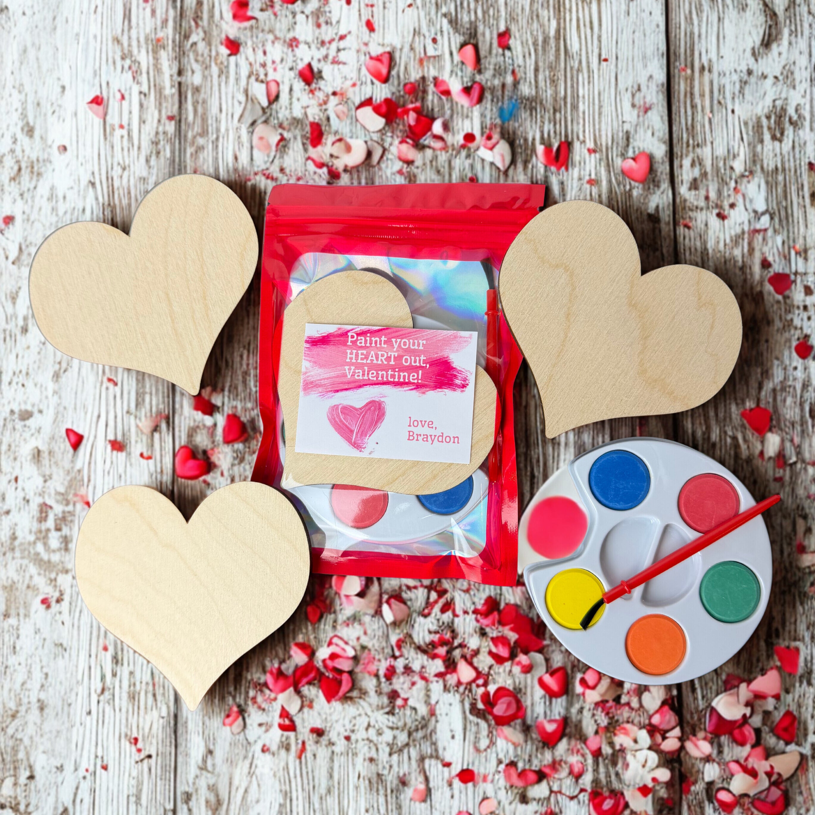 Paint Your Heart out Valentine Magnet – Pretty Pitty Design